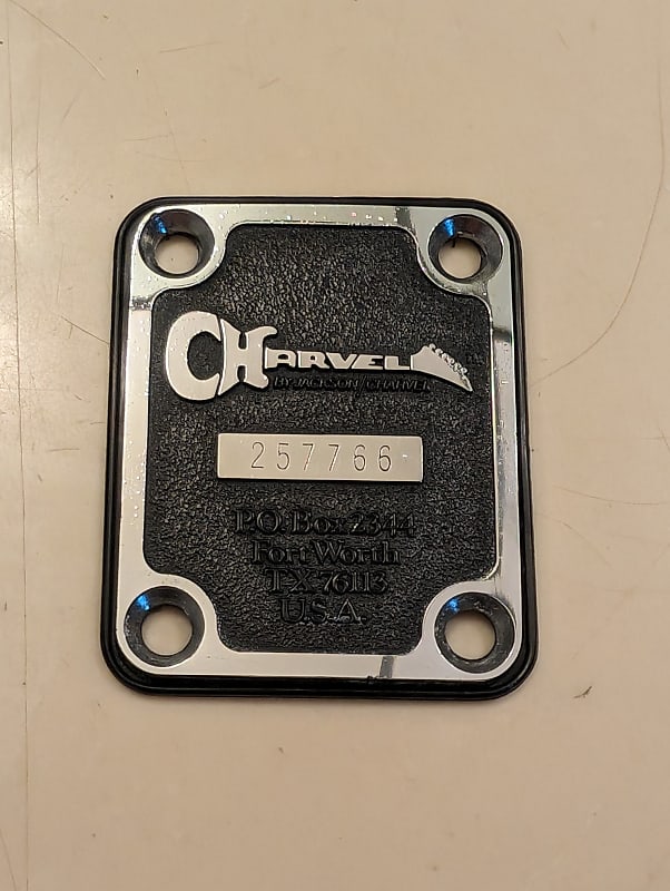 80's Charvel Jackson MIJ Model Series Neck plate Cast Ft. | Reverb