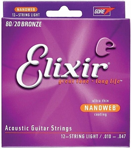Elixir Nanoweb Acoustic 12-String Set - Light | Reverb