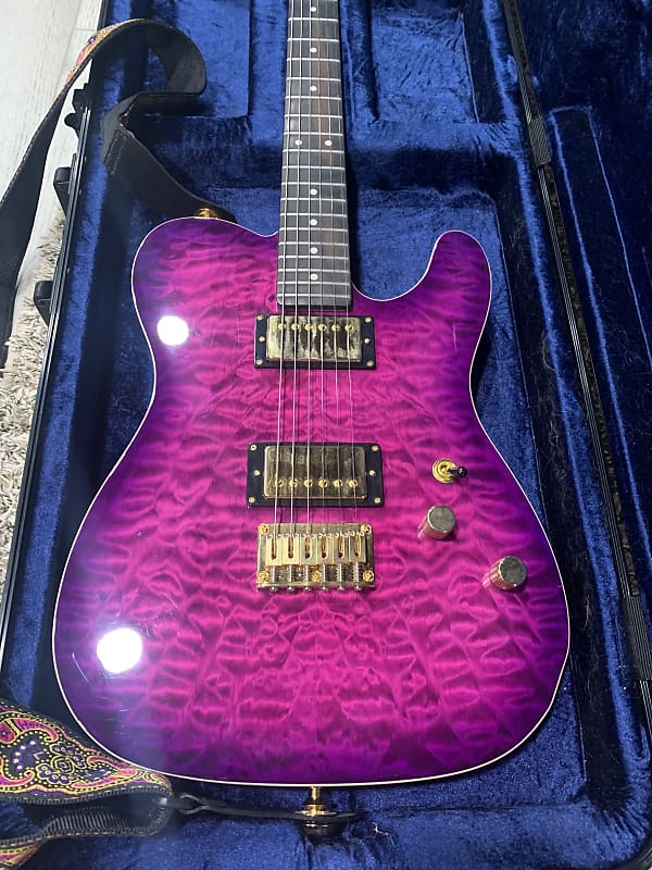 Schecter PT Pro Trans Purple Burst w/ Schecter Case | Reverb