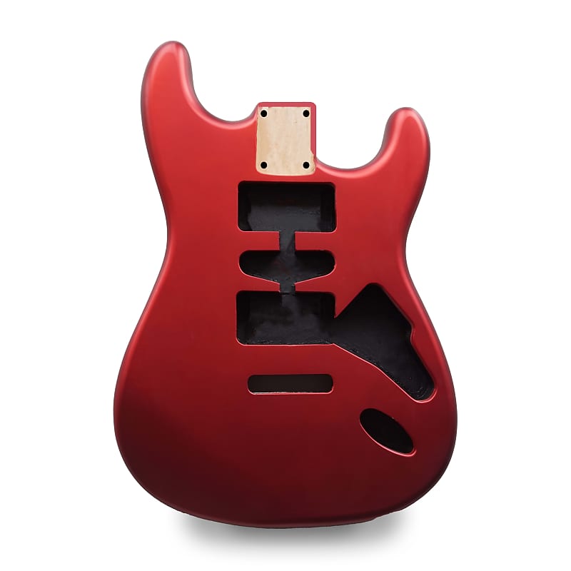 Stratocaster Guitar Body HSH - Metallic Red - 2 Piece | Reverb
