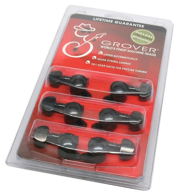 GROVER Mini ROTO-GRIP 505BC Locking Guitar Tuners, 3x3 | Reverb UK