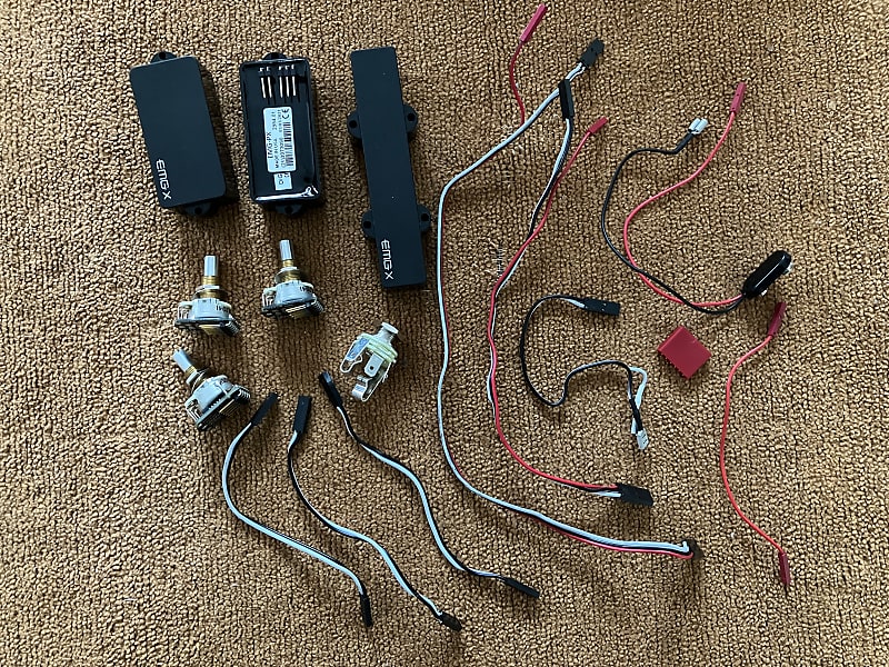 EMG X PJX Active bass pickups PJ P/J solderless set | Reverb