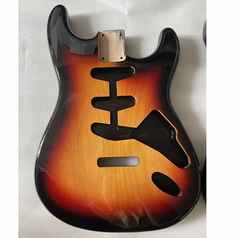 Alder Wood Tobacco Burst Stratocaster Strat Style Guitar Body | Reverb