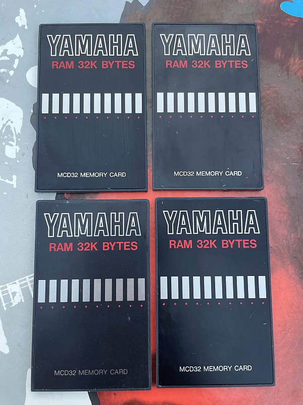 Yamaha 32k Bytes RAM Cards “MCD32” four cards! | Reverb