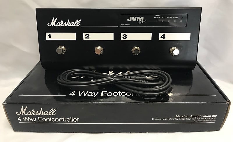 Marshall JVM 4 Way Foot Controller Footswitch PEDL-00045 | Reverb