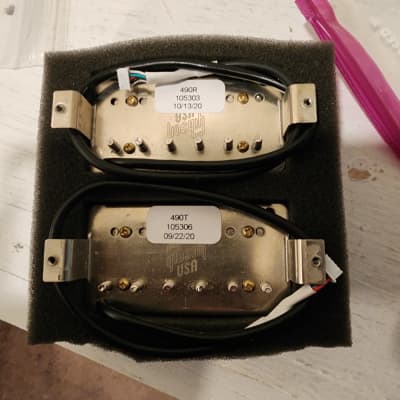 490T/490R Humbucker Pickup Set Covered | Reverb