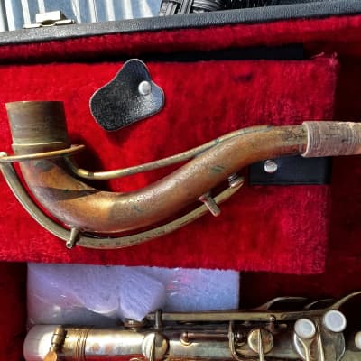 Vintage Conn transitional tenor saxophone naked lady | Reverb