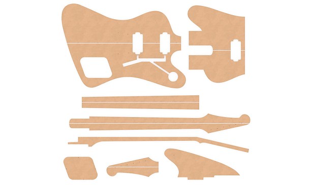 Guitar Template Set - Gibson Firebird Studio (1/2") | Reverb