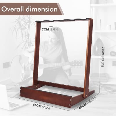 Guitar Stand Rack for Multiple Guitars, 5 holder wood Guitar | Reverb