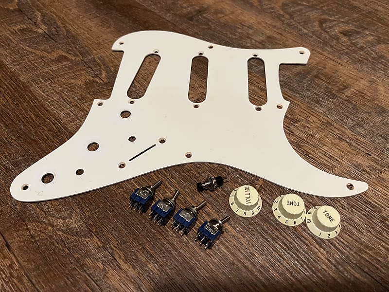 Stratocaster Pickguard with switches | Reverb