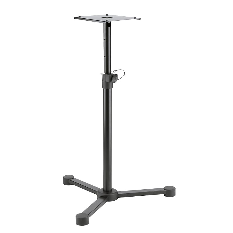K&M 26720 Adjustable Studio Monitor Stand with 3-Leg Base - | Reverb