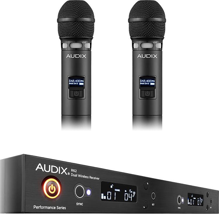 Audix AP62 VX5 Dual Handheld Wireless Microphone System | Reverb