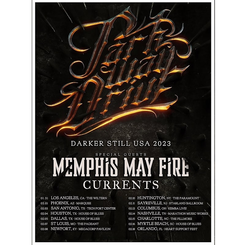 PARKWAY DRIVE | MEMPHIS MAY FIRE | CURRENTS Darker Still Tour | Reverb