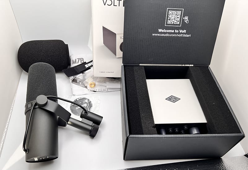 Shure SM7B GENUINE Dynamic Microphone w/ UA Volt 1 Audio | Reverb