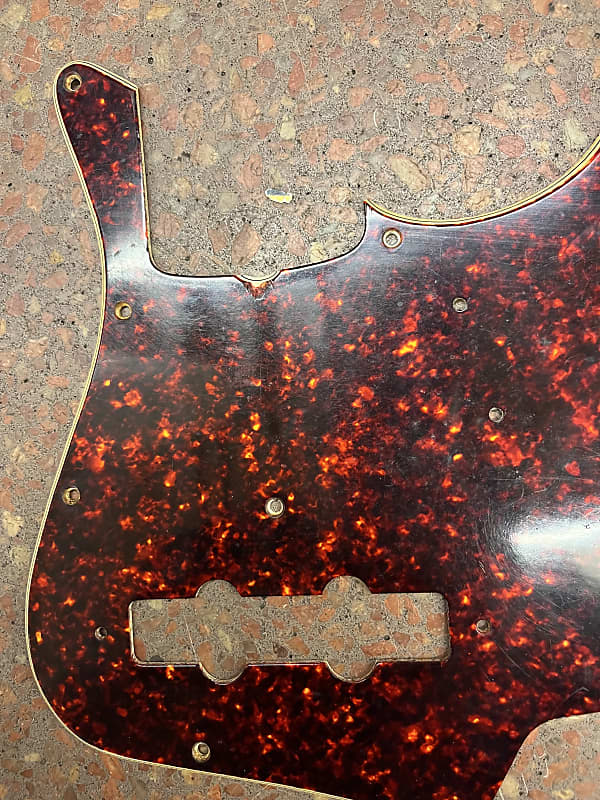 Fender Jazz bass Pickguard Tortoise Shell late 1960’s early | Reverb