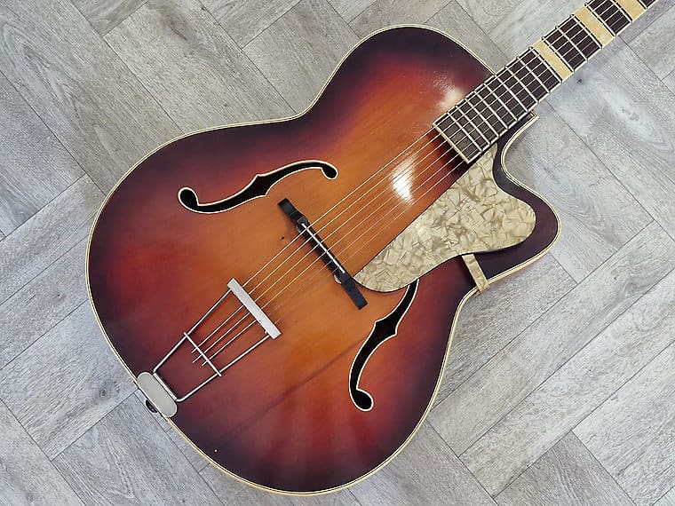 1940's J. R. Lafleur Varsity London Semi Acoustic Archtop | Reverb