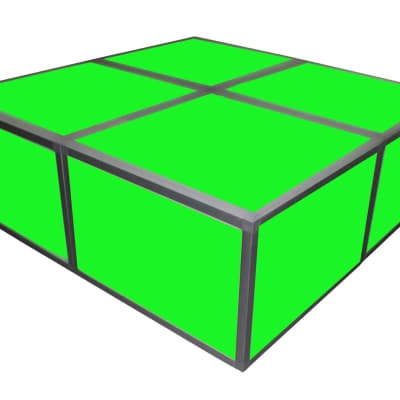 ProX XSA-2X2-24 LUMOStage High Acrylic Platform Riser Section | Reverb