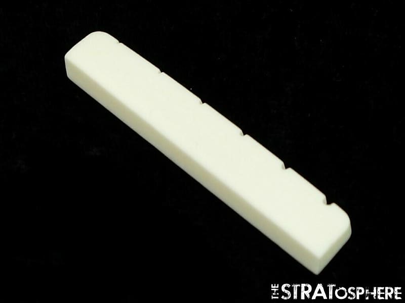 *NEW Slotted BONE NUT for Gibson Les Paul White Bleached 43 | Reverb