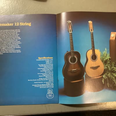 Ovation 12 String 1980 catalog dealer brochure | Reverb