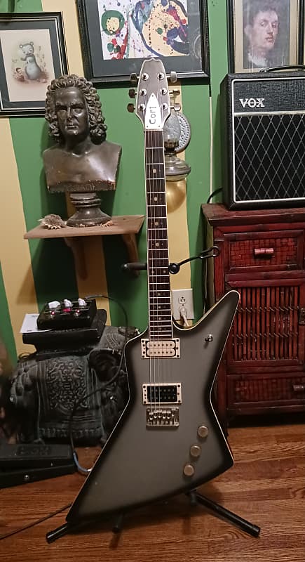 ~*RARE* Vintage 1982 Cort Gray Burst Pro Explorer Electric | Reverb
