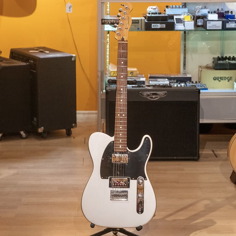 Fender Blacktop Telecaster HH Ghost Silver W/ HD Case - 2010 | Reverb