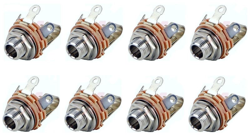 (8 Pack) Switchcraft 12A 1/4" 6.35mm TS Shunt Female Phone | Reverb