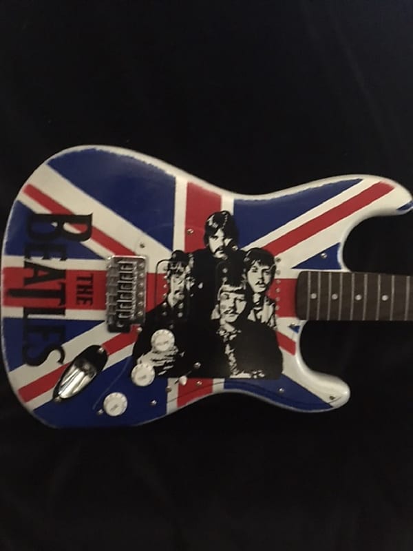 Beatles Hand Painted Fender Guitar Bill Schuler Art Studios | Reverb