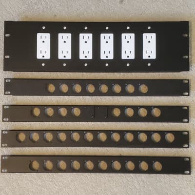 Punched 19” Rack Panel Lot 1U Humfrees Neutrik D Connector | Reverb