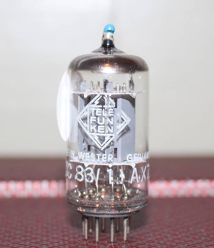 TELEFUNKEN ECC83 GERMANY 12AX7 SMOOTH PLATE TIGHT BALANCE | Reverb
