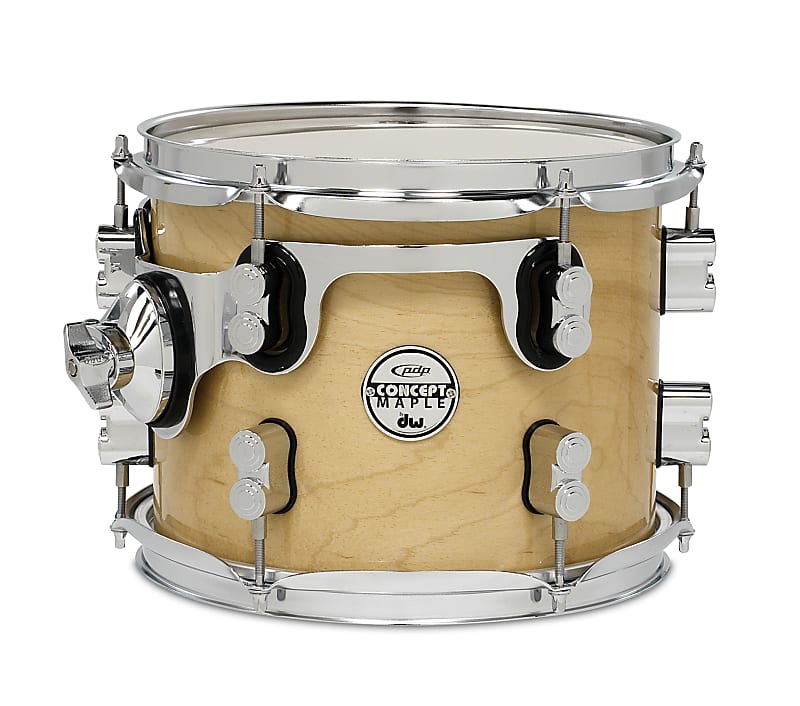 PDP Concept Series Maple Suspended Tom, 8x10, Natural Lacquer | Reverb