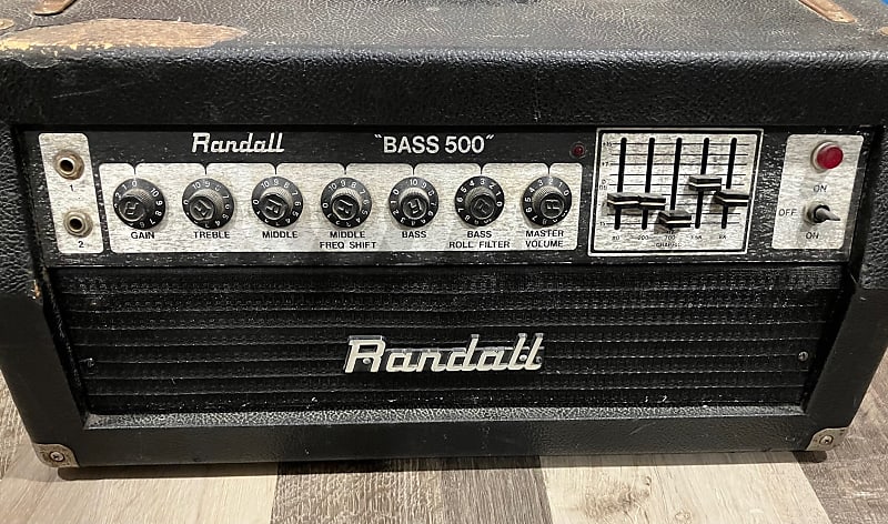 Randall Bass 500 Head - 1980's Bass Amp Head Cliff Burton | Reverb