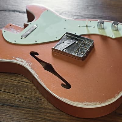 Telecaster Thinline Copper Metallic relic Body (Very Rare) | Reverb