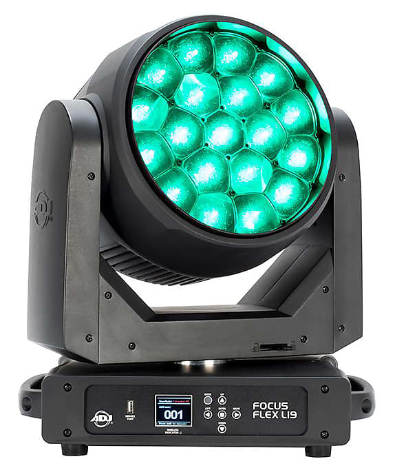 American DJ ADJ Focus Flex L19 x 40W RGBL LED DMX Moving Head | Reverb