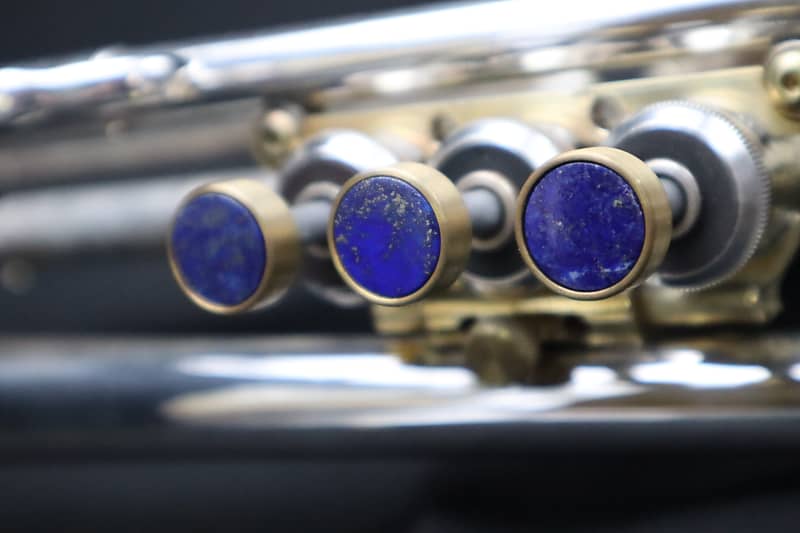Custom Bach Stradivarius Lapis Lazuli Finger Buttons | Reverb
