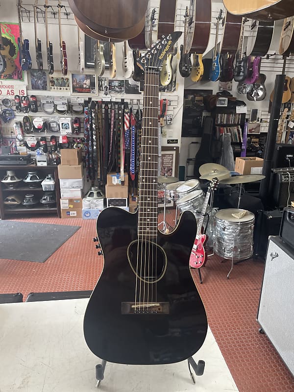 Kramer Ferrington acoustic ele guitar 1980,s - Black | Reverb