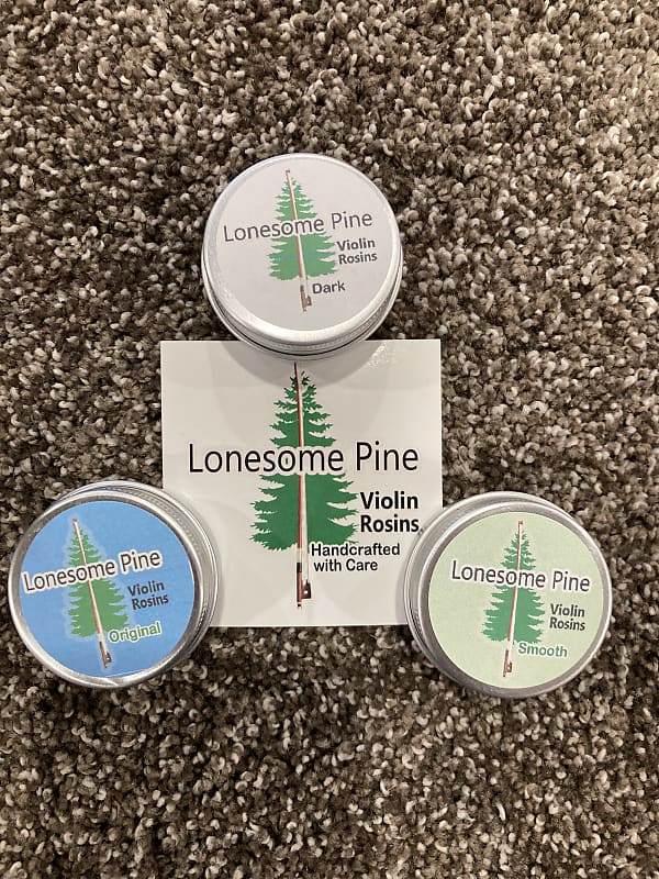 Lonesome Pine Violin Rosin 3 pack Original,Smooth,Dark | Reverb