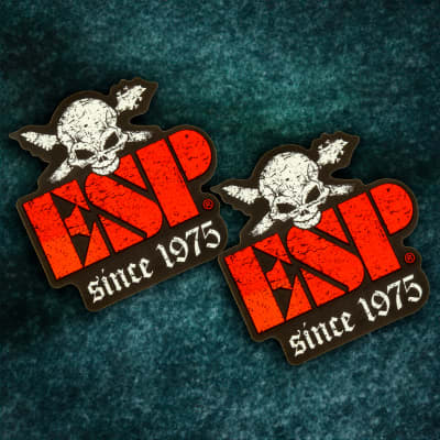 ESP GUITARS SKULL STICKER (2 PACK) INSANELY RARE LIMITED | Reverb