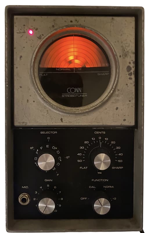 Conn Strobotuner ST-11 tuner 1970s Black / silver | Reverb