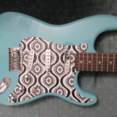 Squier by Fender Stratocaster Handpainted Psychedelic Design | Reverb