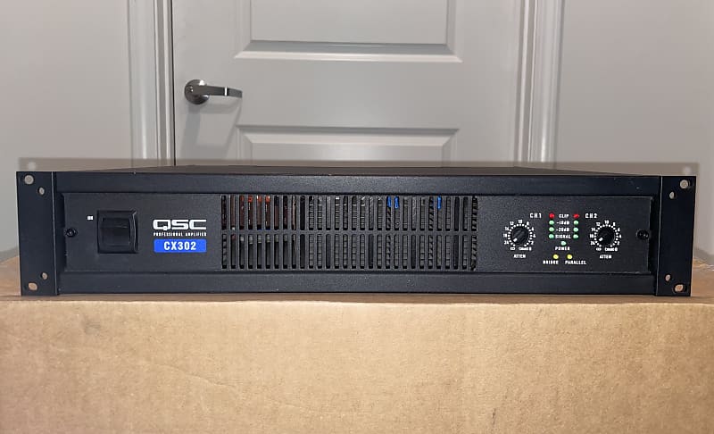 QSC CX302 Power Amplifier 200W, 325W, 600W | Reverb
