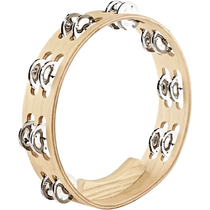 Meinl 2 Row, Tambourine ash shell, steel jingles | Reverb