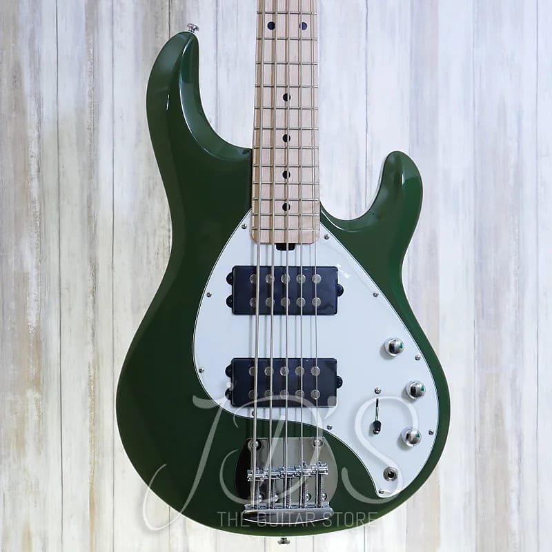 Sterling by Music Man SubRay 5 Bass Guitar HH 2022 Olive | Reverb UK