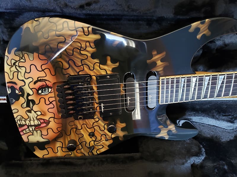 Jackson Custom Shop Dan Lawrence Graphic 1990 Face/Puzzle | Reverb UK