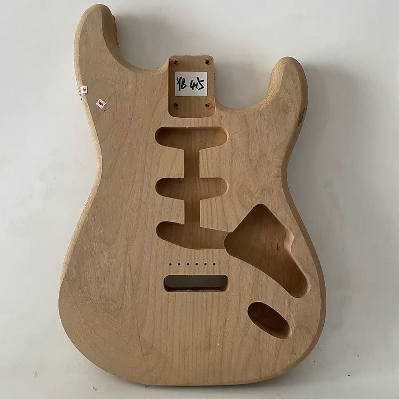Unfinished Mahogany Wood Strat Style Guitar Body | Reverb