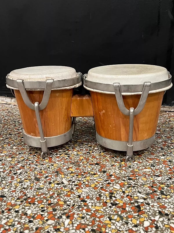 Unbranded 6" and 6-3/4" Bongos Vintage 1960's/1970's | Reverb