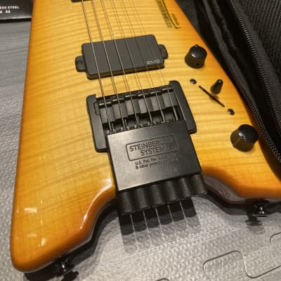 Steinberger Synapse Electric Guitar Transparent Amber | Reverb