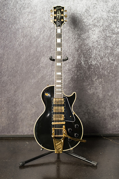 Gibson Les Paul '57 RI Custom Black Beauty 3pu - OHSC | Reverb