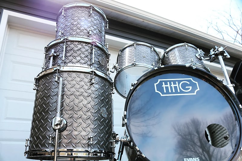 HHG Drums Solid Aluminum Diamond Plate Kit 2021 (You Pick The | Reverb