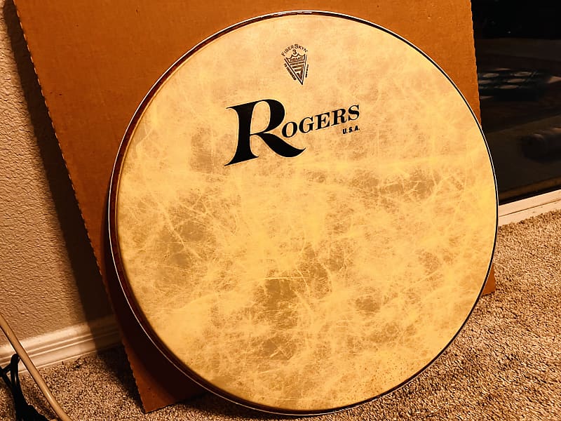 Rogers 20” REMO Fiberskyn Powerstroke Resonant Bass Drumhead | Reverb