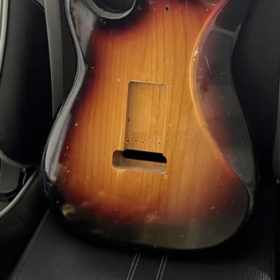 Heavy Relic Strat body - Sunburst | Reverb